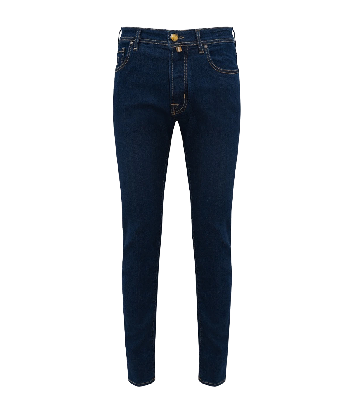 Bard Slim Fit Jean In Dark Blue And Yellow